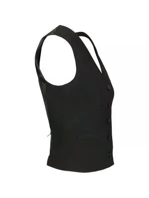 AL DUCA D’AOSTA 1902 Sleeveless V-neck Waistcoat With Bow Detail