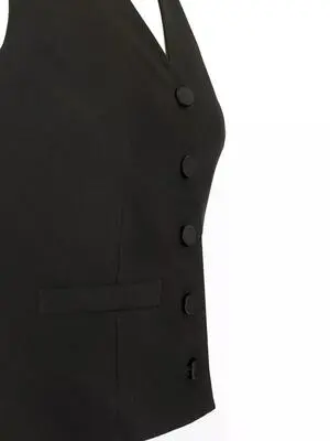 AL DUCA D’AOSTA 1902 Sleeveless V-neck Waistcoat With Bow Detail