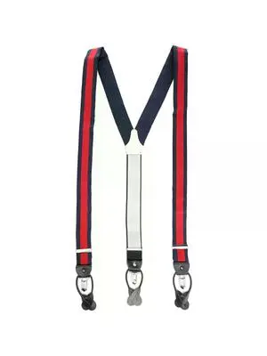 AL DUCA D’AOSTA 1902 Regimental Stripe Braces - Blue