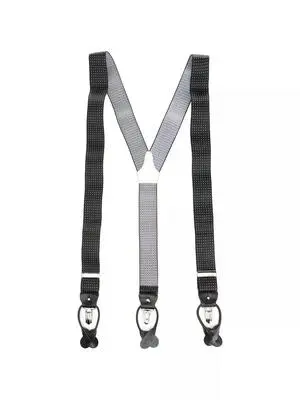 AL DUCA D’AOSTA 1902 Polka-dot Suspenders - Black