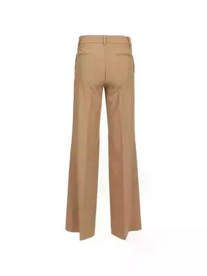 AL DUCA D’AOSTA 1902 Beige Stretch Canvas Straight-leg Trousers