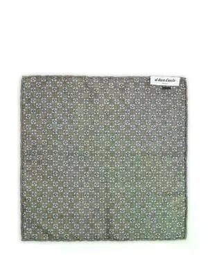 AL DUCA D’AOSTA 1902 Geometric-print Pocket Square