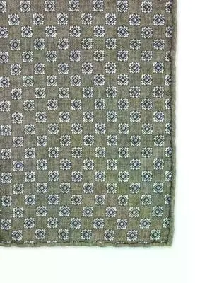 AL DUCA D’AOSTA 1902 Geometric-print Pocket Square
