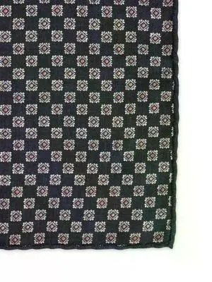 AL DUCA D’AOSTA 1902 Geometric-print Silk Pocket Square