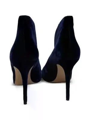 GIANVITO ROSSI Peep-toe Stiletto Ankle Boots - Blue