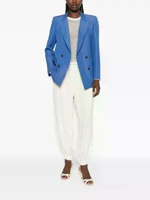 BLAZÉ MILANO Double-breasted Pocket Blazer - Blue