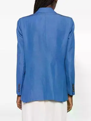 BLAZÉ MILANO Double-breasted Pocket Blazer - Blue