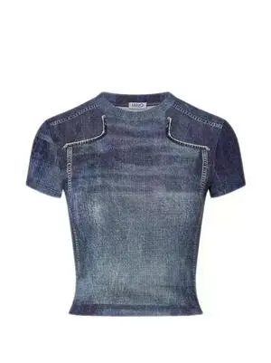 Liu Jo Short Sleeve Crewneck T-shirt - Blue
