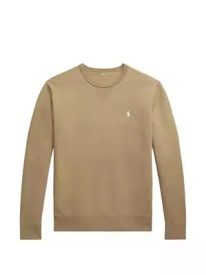 Polo Ralph Lauren Embroidered Logo Crew Neck Sweater - Neutrals