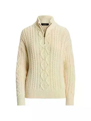 Ralph Lauren Cable-knit Quarter-zip Sweater