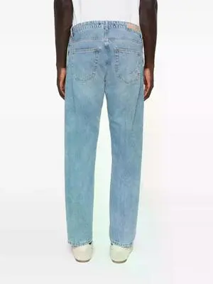 MICHAEL COAL Light Wash Faded Effect Jeans