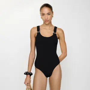 Burberry X Hunza G Domino Swimsuit - Black