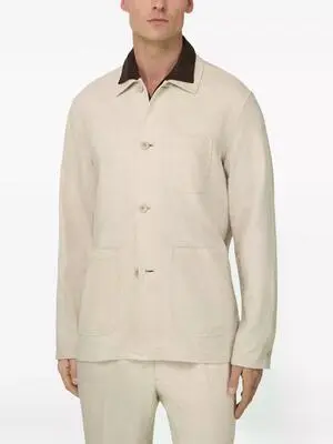 Boggi Milano Patch-pocket Overshirt - Neutrals