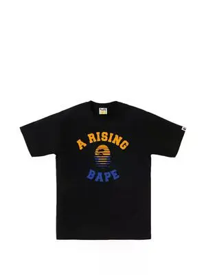 A BATHING APE A Rising Logo-print T-shirt - Black