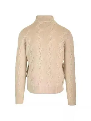 AL DUCA D’AOSTA 1902 Cable-knit Zip-up Cardigan