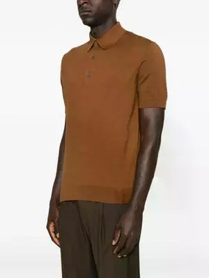 Zegna Short-sleeve Polo Sweater - Red