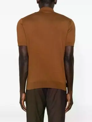 Zegna Short-sleeve Polo Sweater - Red