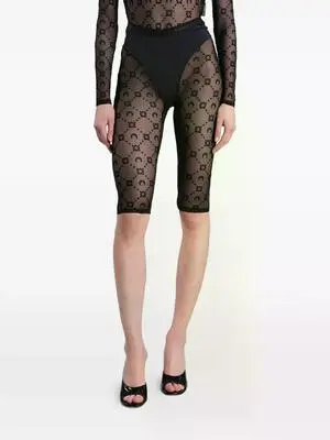 MARINE SERRE Moon Diamant Cycling Shorts - Black