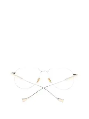 CUTLER & GROSS Pembroke Geometric Eyeglasses - Silver