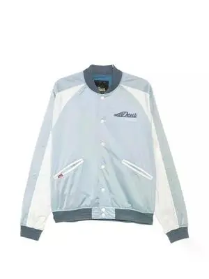 Deus Ex Machina Logo Embroidered Colour-block Bomber Jacket