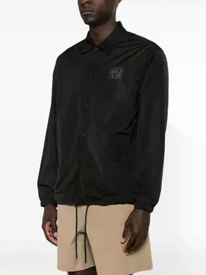 Maison Kitsuné Logo Print Press-stud Jacket