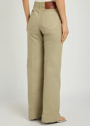 Victoria Beckham Alina Wide-leg Jeans - Grey
