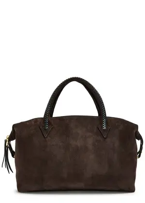 METIER Vérité City Suede Tote Bag - Chocolate