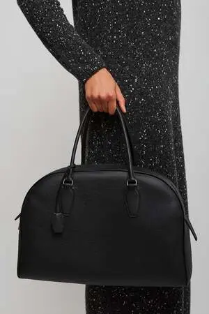 THE ROW India 15.75 Top Handle Bag - Black