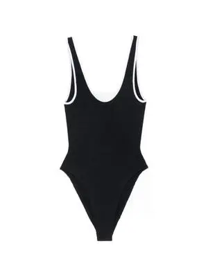Hunza G Crinkle-effect Swimsuit - Black