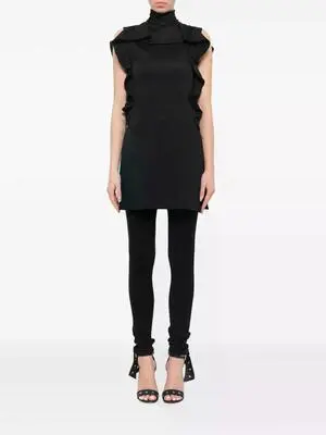 Givenchy Ruffle Tunic Dress - Black