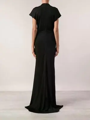 Givenchy Draped V-neck Maxi Dress