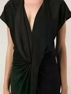 Givenchy Draped V-neck Maxi Dress
