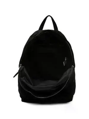 GIORGIO BRATO Suede-panelled Leather Backpack - Black
