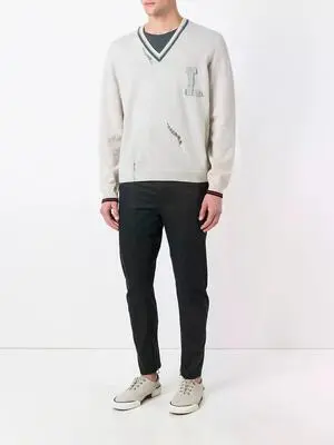 LANVIN Cotton Ankle Zip Trousers - Black