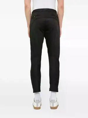 LANVIN Cropped Trousers With Zip Fastening - Black