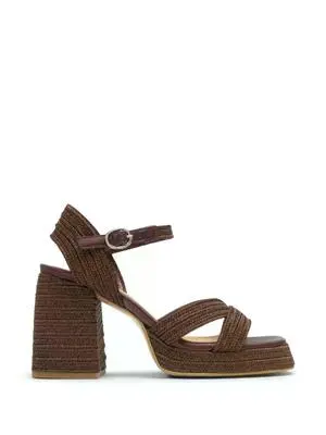 CastaÑer Vallee Braided Platform Sandals - Brown