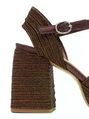 CastaÑer Vallee Braided Platform Sandals - Brown
