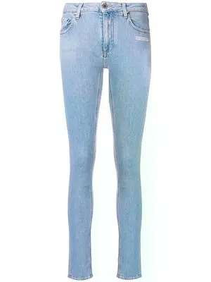 Off-White Skinny Jeans - Blue