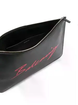 Balenciaga Signature Logo Pouch