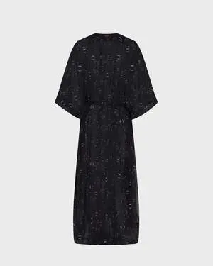 Vilebrequin Long Crêpe Georgette Kaftan "bubble 3d" Louane