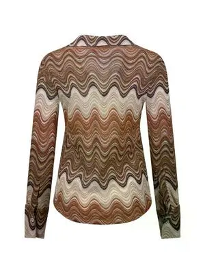 MC2 SAINT BARTH Zigzag-knit Long-sleeve Shirt