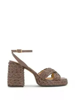 CastaÑer Valerietta Braided Platform Sandals - Brown