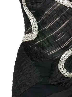 Gucci 2004 Crystal-snake Strapless Dress