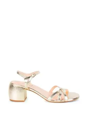 Agl Gold Tone Sandals For Women