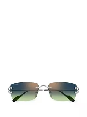Cartier C Décor Rimless Sunglasses - Silver