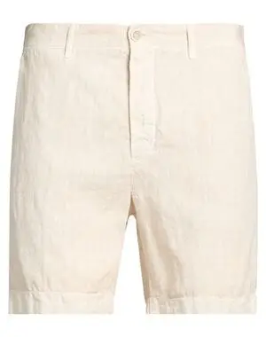 120% Lino 120% LINO Linen Shorts & Bermuda Shorts Beige