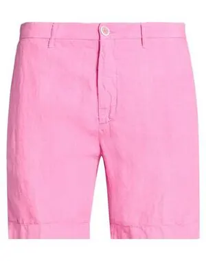 120% Lino 120% LINO Linen Shorts & Bermuda Shorts Fuchsia