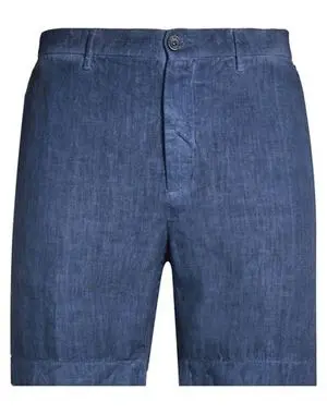 120% Lino 120% LINO Linen Shorts & Bermuda Shorts Navy