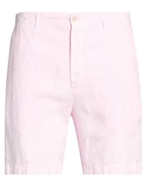 120% Lino 120% LINO Linen Shorts & Bermuda Shorts Pink