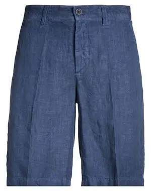 120% Lino Linen Bermuda Shorts - Navy